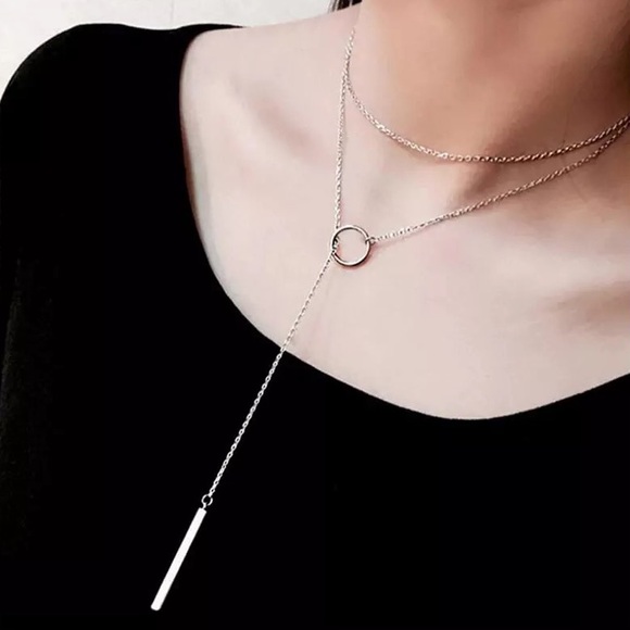 gallery_of_gems | Jewelry | Lariat Bar Sterling Silver Minimalist ...